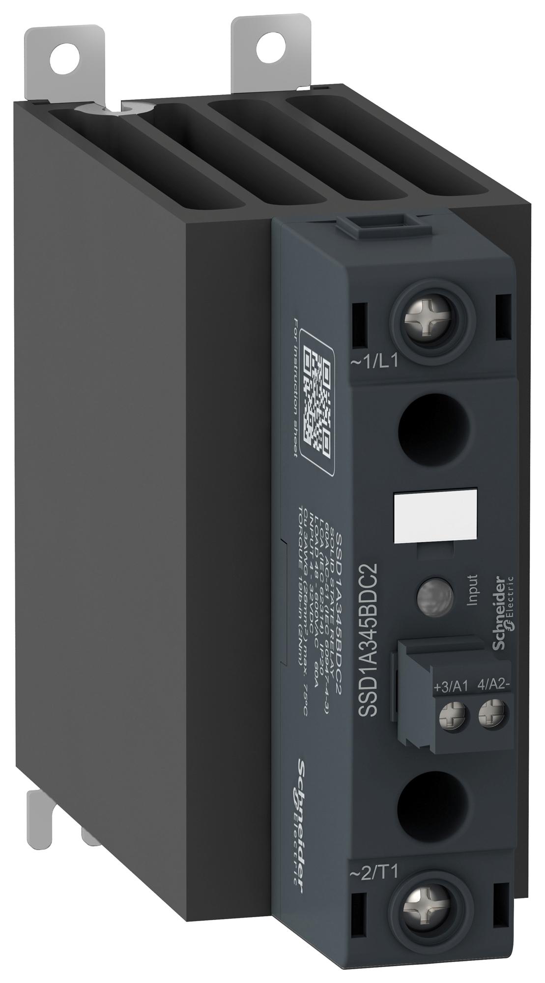 SSD1A360BDC2 - Schneider Electric - SOLID STATE CONTACTOR, 60A, 48-600VAC